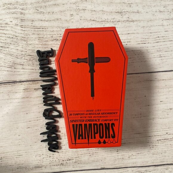 Vampons | Accessories | Viral Vampons Vampire Tampons In Coffin Box ...